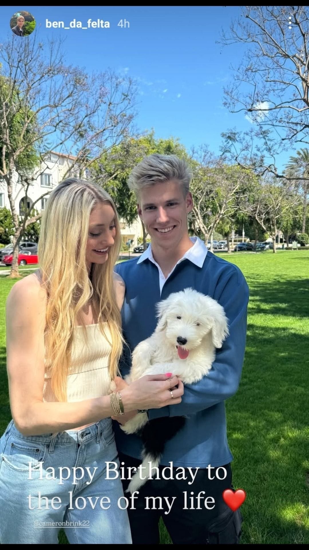 Cameron Brink's fiance Ben Felter pens heartwarming message to ...