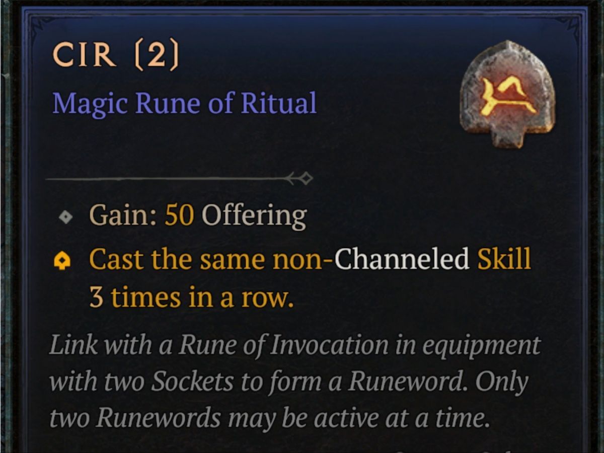 Diablo 4 Runes and Runewords tier list
