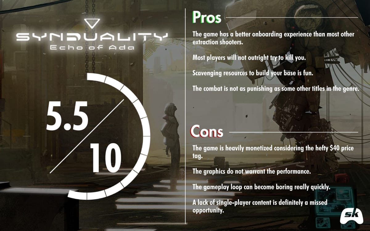 Synduality Echo of Ada review: Has striking moments, but lacks consistency