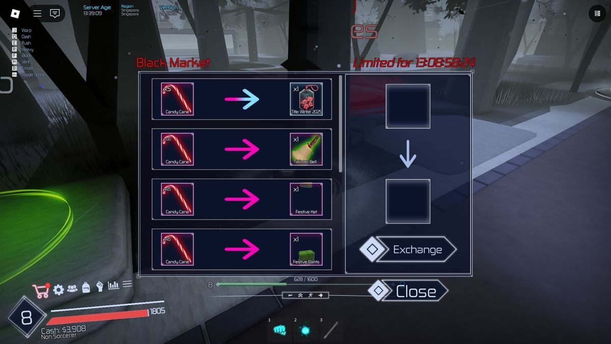 Jujutsu Infinite Winter Event items guide: New armor, Candy Canes, and more