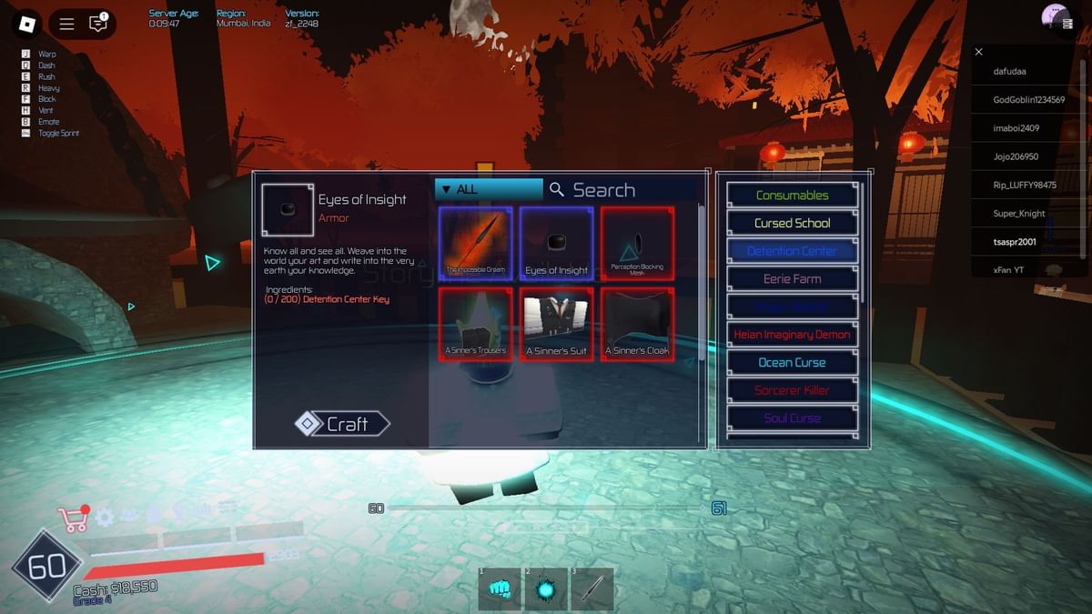 Jujutsu Infinite Eyes of Insight: How to get and stat buffs