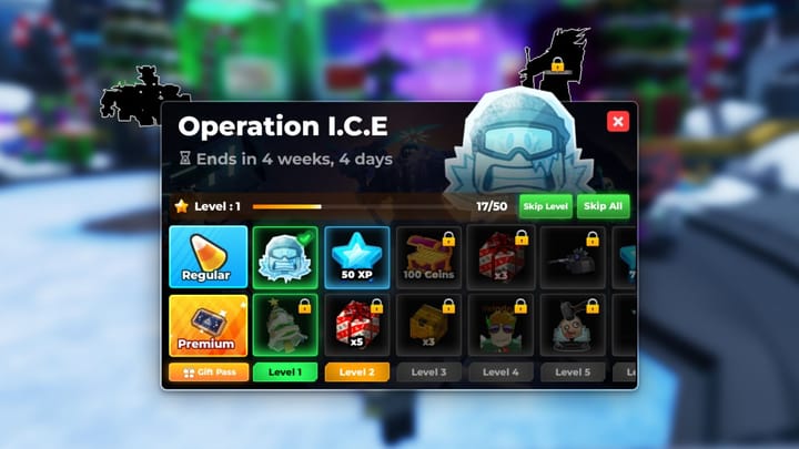 Tower Defense Simulator Operation I.C.E Pass: All rewards and Premium price