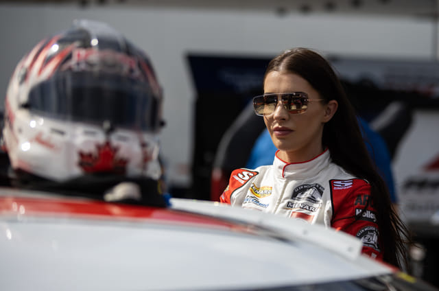 Female NASCAR racer Amber Balcaen announces next big move of her career