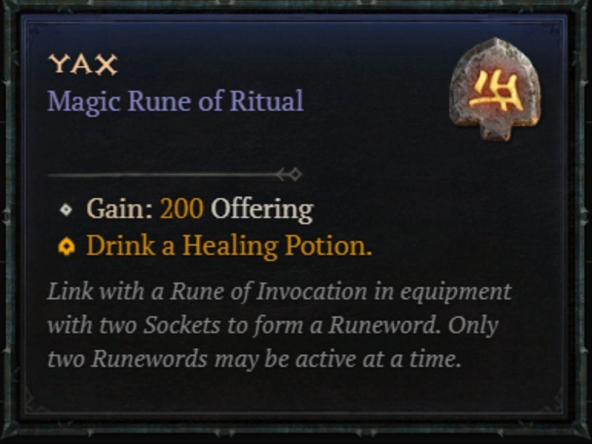 Diablo 4 Runes and Runewords tier list