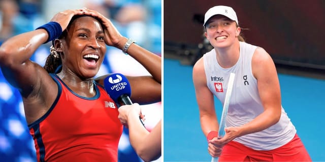 Coco Gauff celebrates leading Team USA to United Cup 2025 final against ...