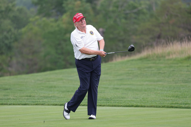 President-elect Donald Trump shoots an impressive 68 to win senior club ...