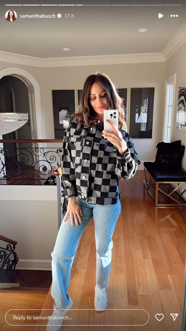 Kyle Busch's wife Samantha flaunts chequered race day pieces from her ...