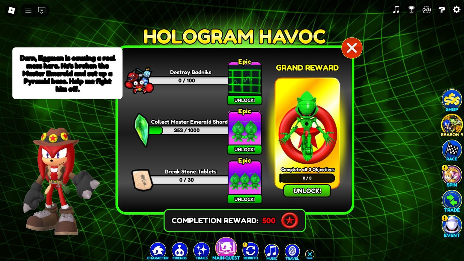 Sonic Speed Simulator Hologram Havoc guide