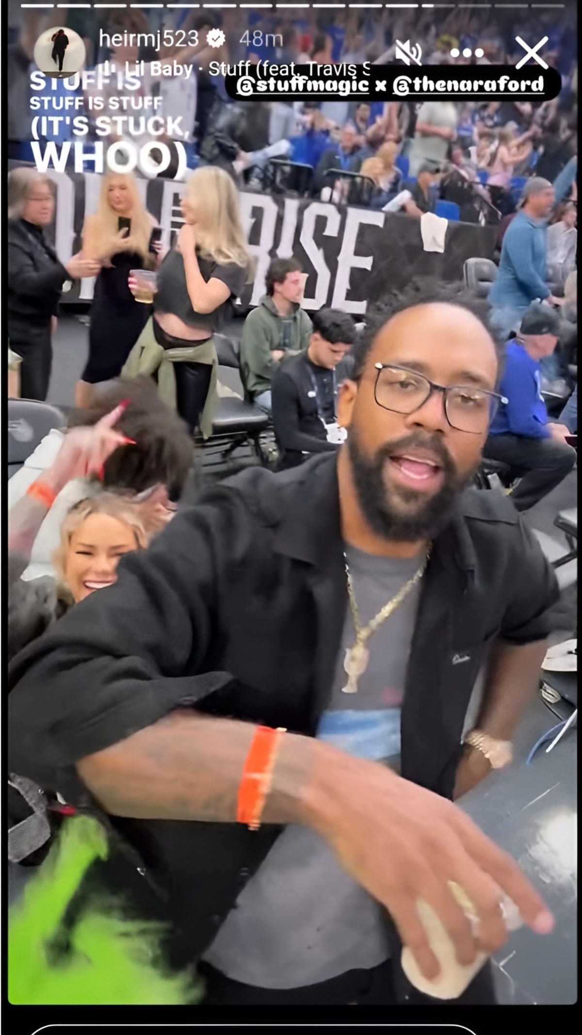 Michael Jordan's son Marcus Jordan busts out dance moves as he enjoys ...