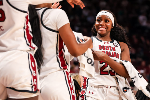 IN PICS: South Carolina star Raven Johnson poses for black-and-white ...