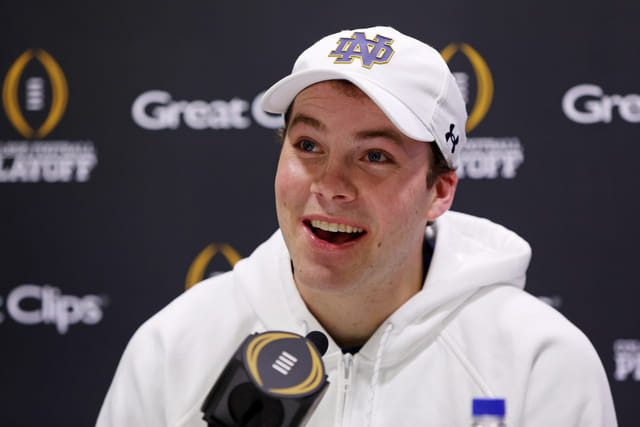 Riley Leonard super excited as he gears up to face Will Howard & Co. in ...