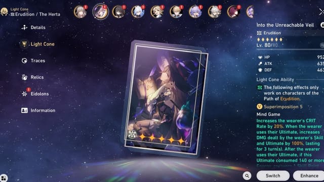 Honkai Star Rail The Herta build guide: Best Relics, Light Cones, Trace ...