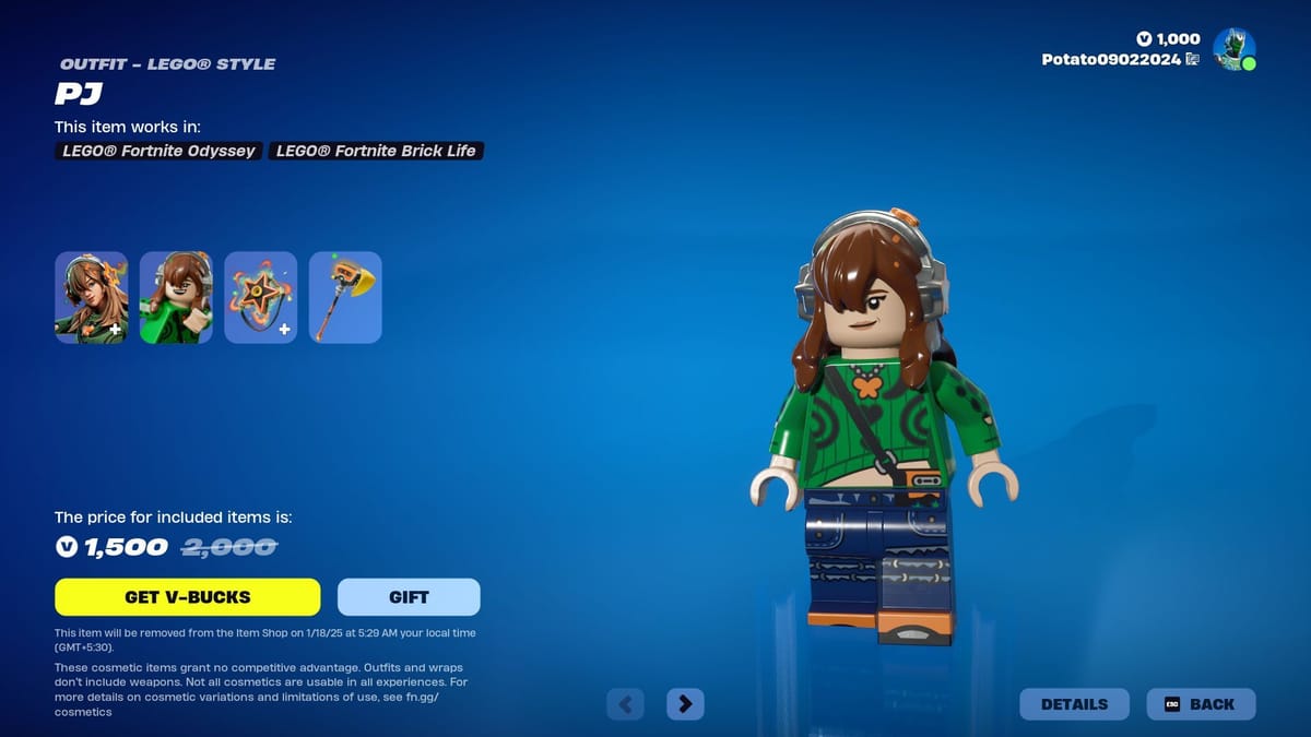 How to get the PJ skin in Fortnite