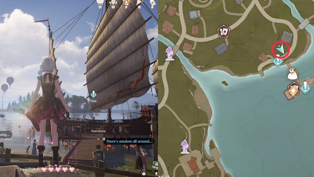 Infinity Nikki: How to take a photo at the White Jade docking site