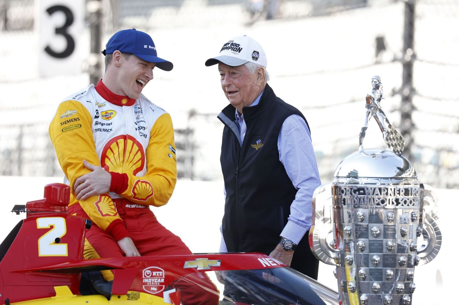 Watch: Josef Newgarden flaunts his Baby Borg trophy commemorating his ...
