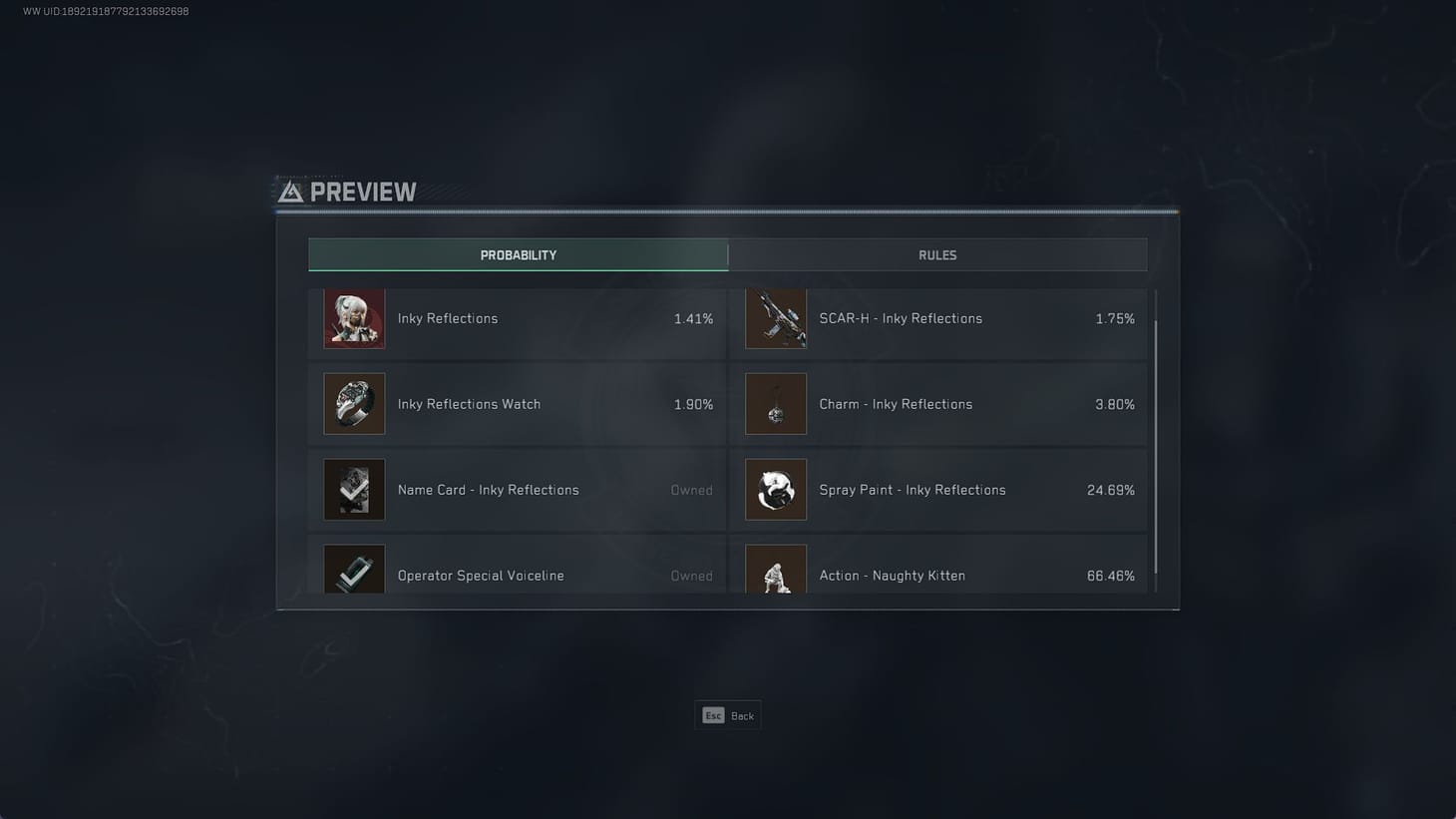 Hackclaw appearance Inky Reflections in Delta Force: How to obtain, all ...