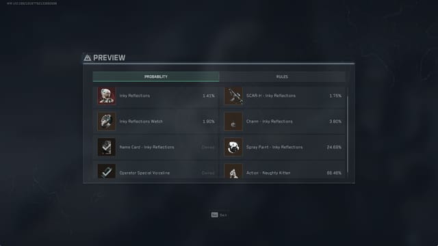 Hackclaw appearance Inky Reflections in Delta Force: How to obtain, all ...