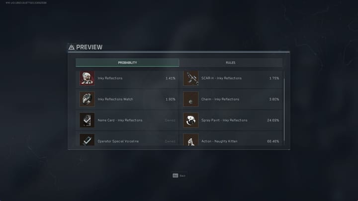 Hackclaw appearance Inky Reflections in Delta Force: How to obtain, all ...