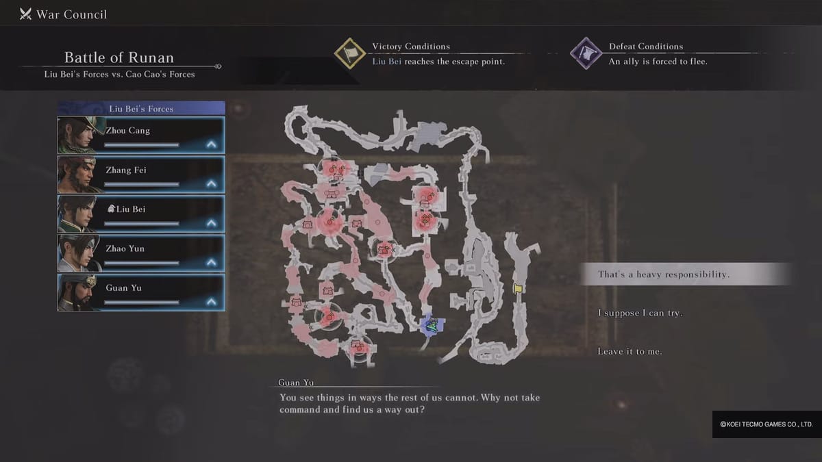 Dynasty Warriors Origins: Battle of Runan guide (Chapter 5)