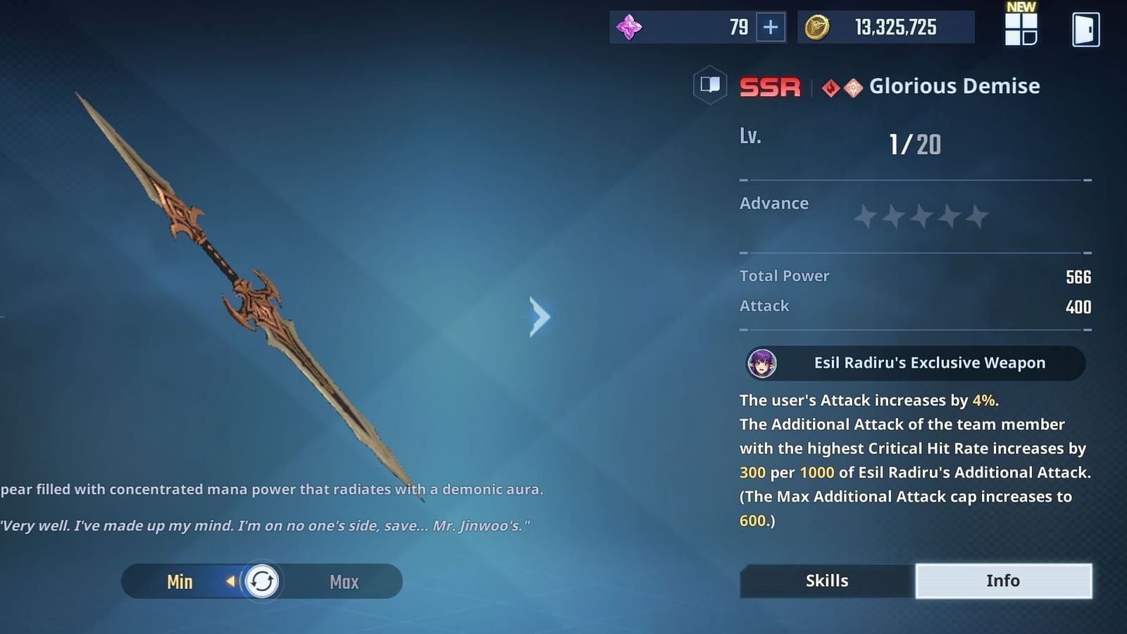 Solo Leveling Arise Esil Radiru build guide: Best artifacts, weapons ...