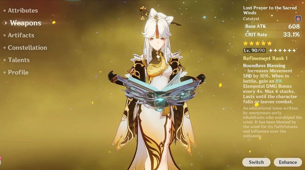 Best weapons for Lan Yan in Genshin Impact