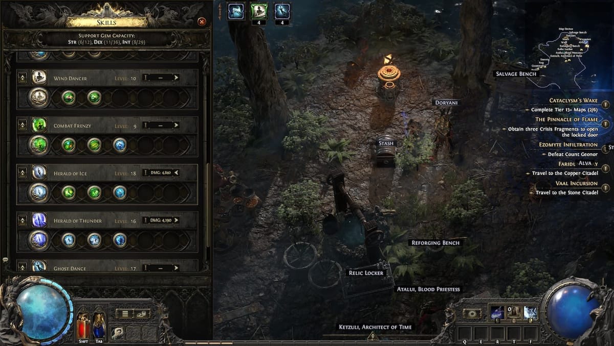 Path of Exile 2 Herald of Thunder and Ice combo, explained