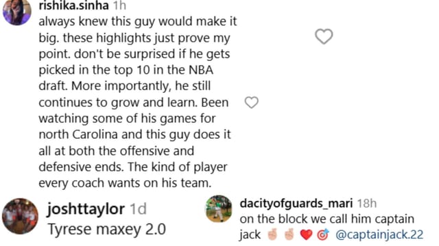 "Captain Jack still is a problem": Hoops fans react to UNC freshman Ian ...