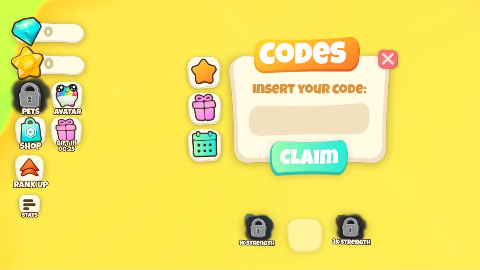 Squishy Warriors codes