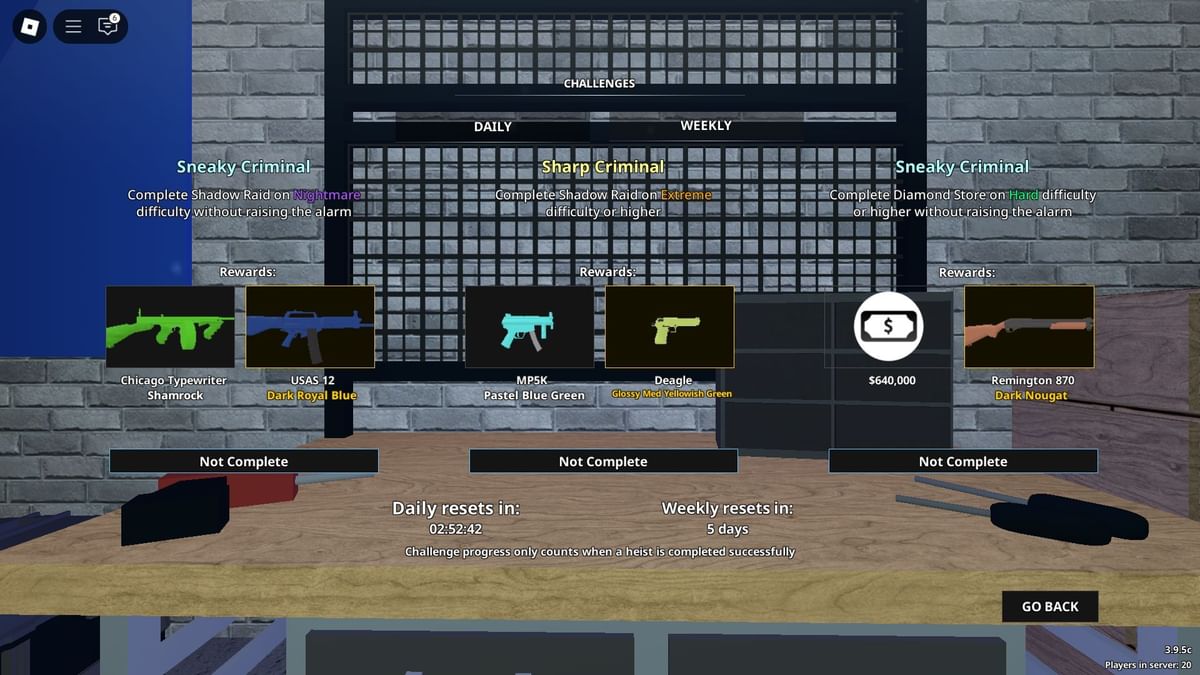 How to play Notoriety: A Payday Experience