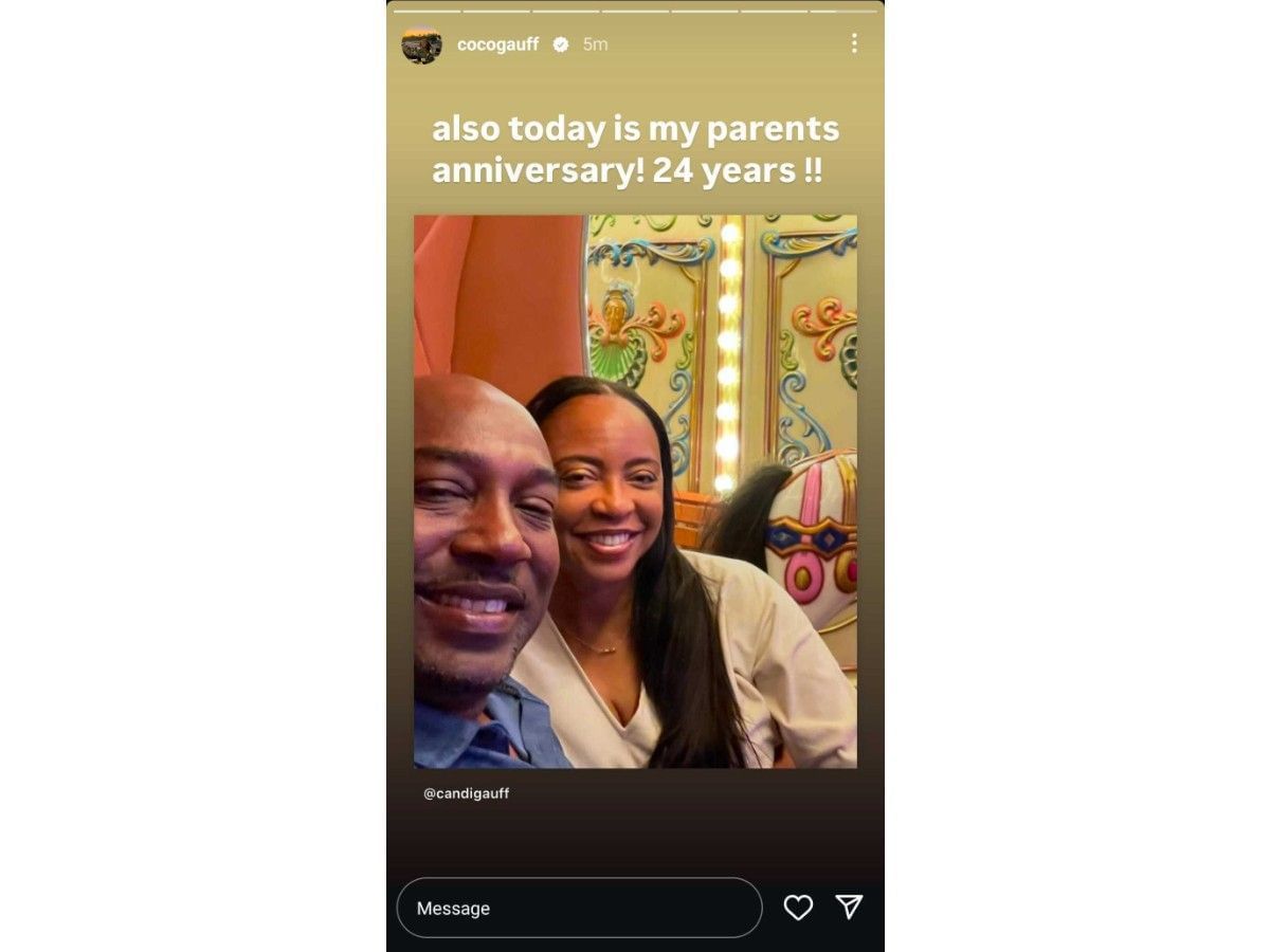 Coco Gauff gives endearing shoutout to mother Candi & father Corey as ...