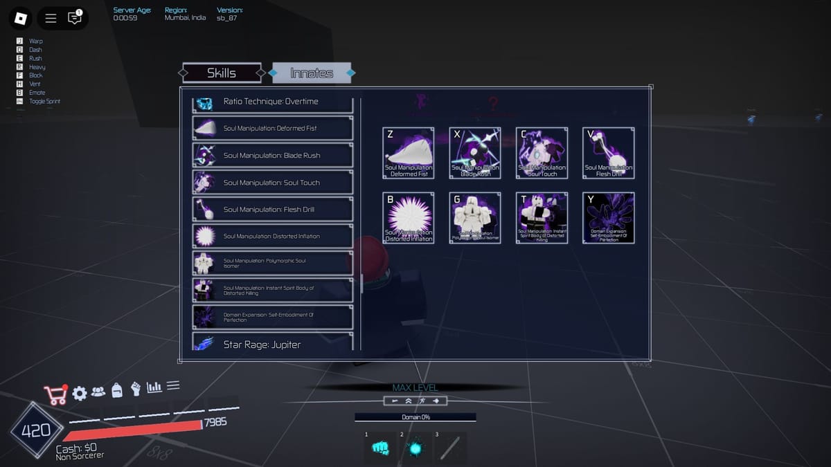 Jujutsu Infinite Soul Manipulation guide