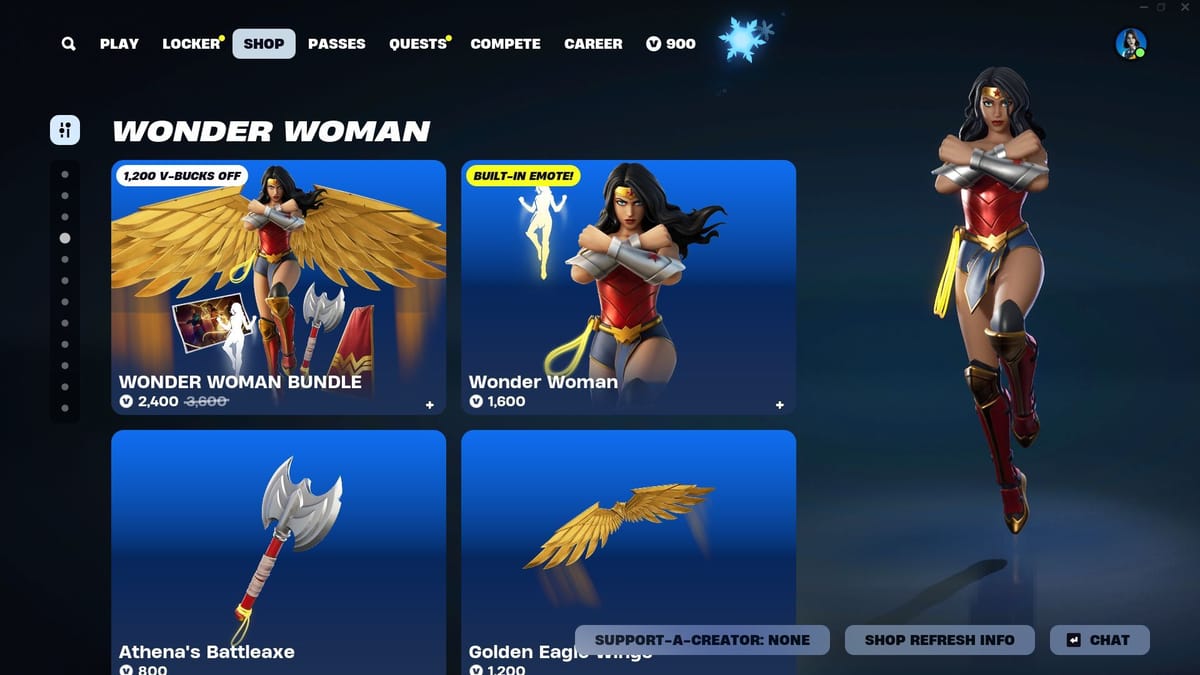 How to get Wonder Woman skin in Fortnite