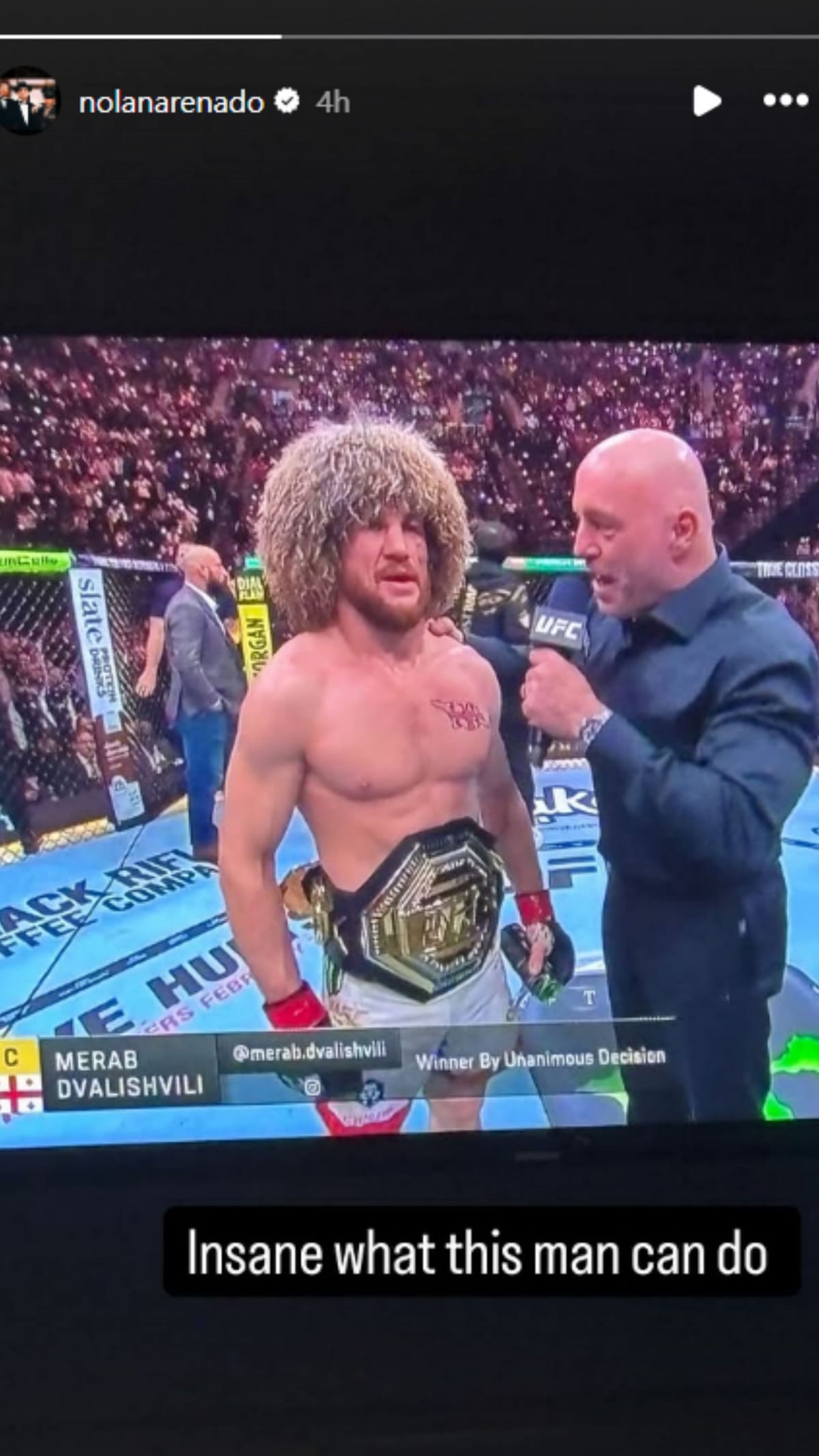 Nolan Arenado gives verdict on Merab Dvalishvili after defeating Khabib ...