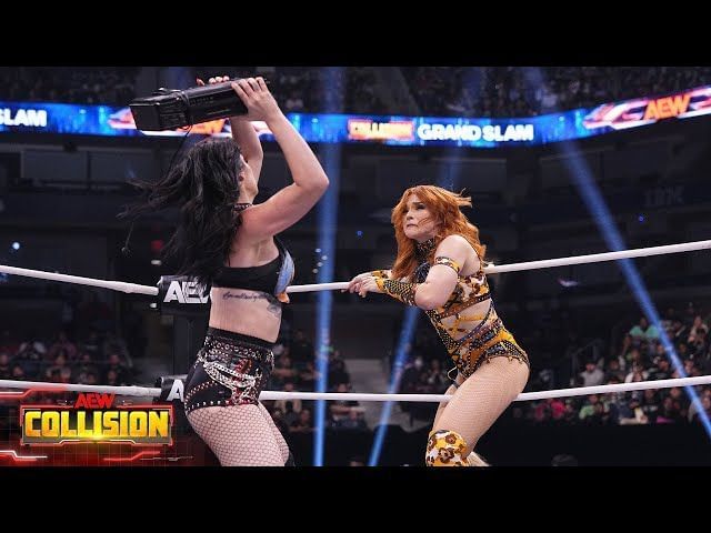 33-year-old star's wrestling story comes full circle with Saraya (fka Paige): "Now we are back ...