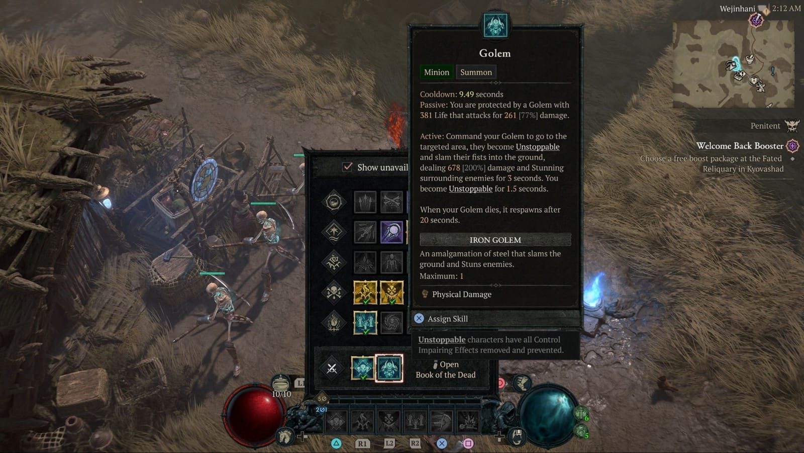 Diablo 4: How to summon a Golem