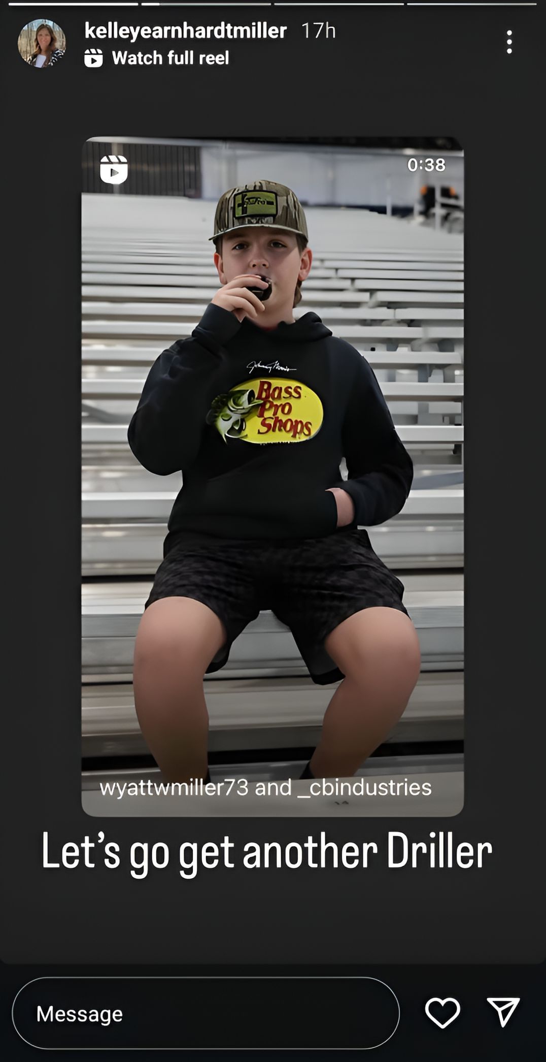 Millionaire Kelley Earnhardt shares five-word encouragement to son ...