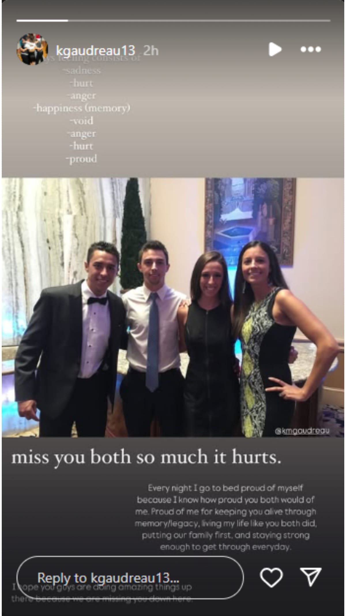 “Miss you both so much it hurts”: Johnny Gaudreau’s sister Katie pens ...