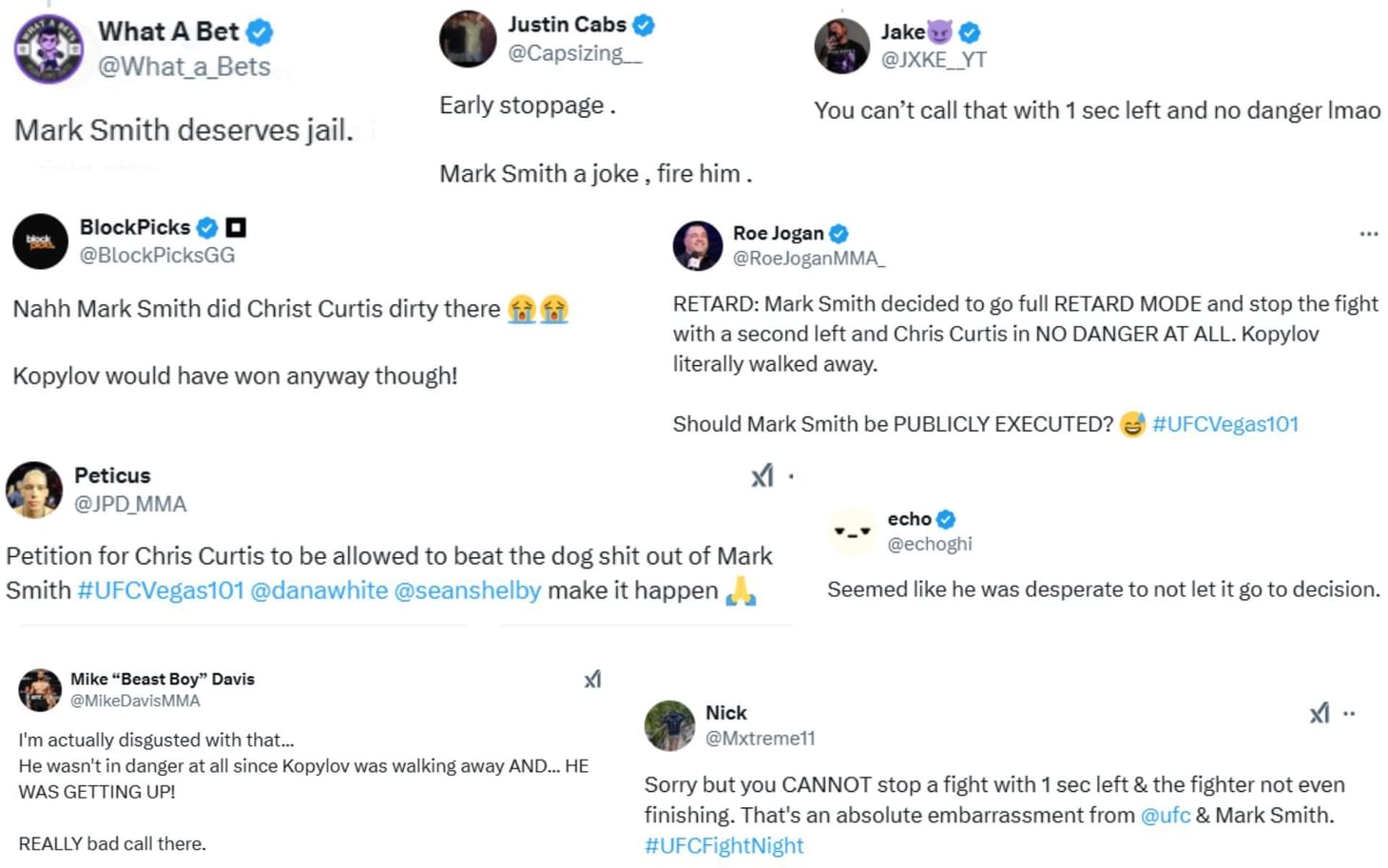 "Should Mark Smith be PUBLICLY EXECUTED?" - Fans blast MMA referee for ...