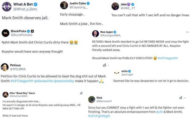 "Should Mark Smith be PUBLICLY EXECUTED?" - Fans blast MMA referee for ...
