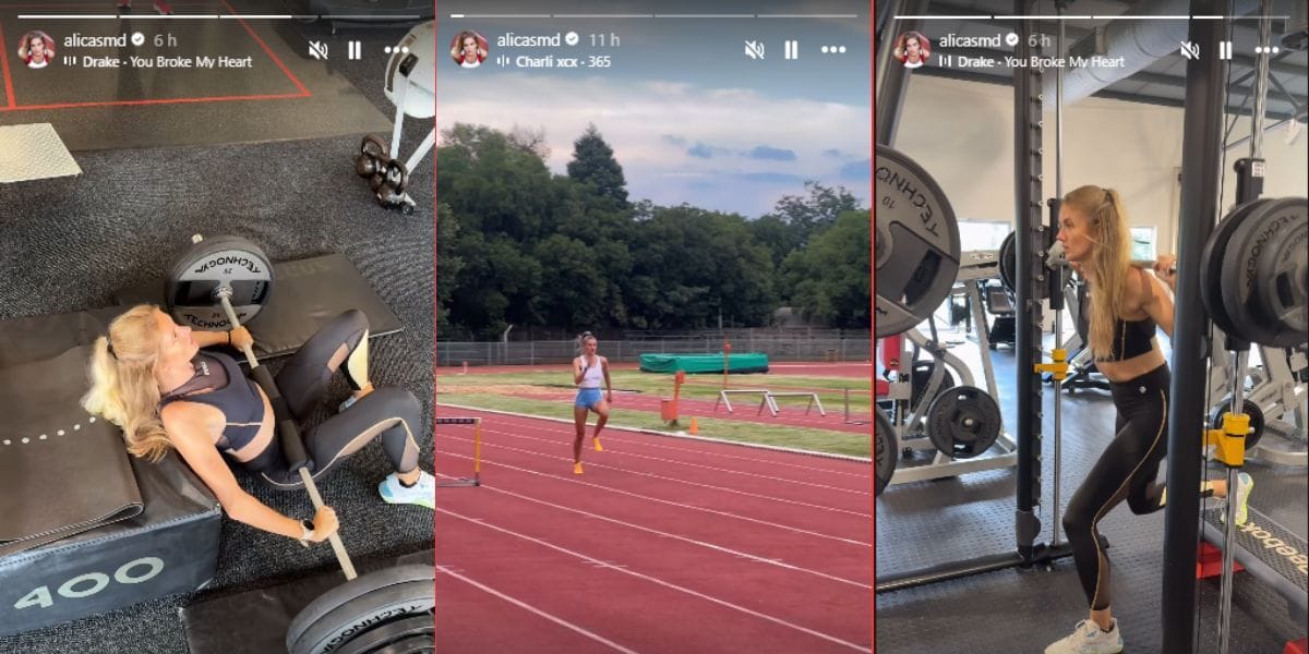 Alica Schmidt shares glimpses of her first track and gym workout from ...