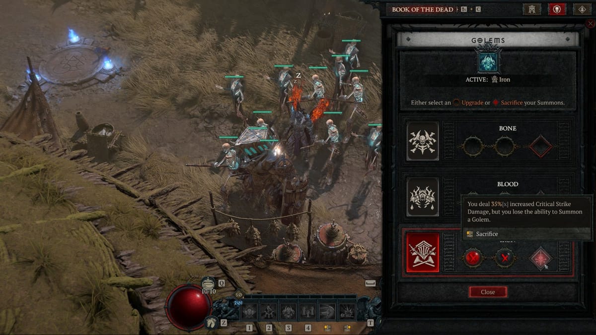 Diablo 4: How to summon a Golem