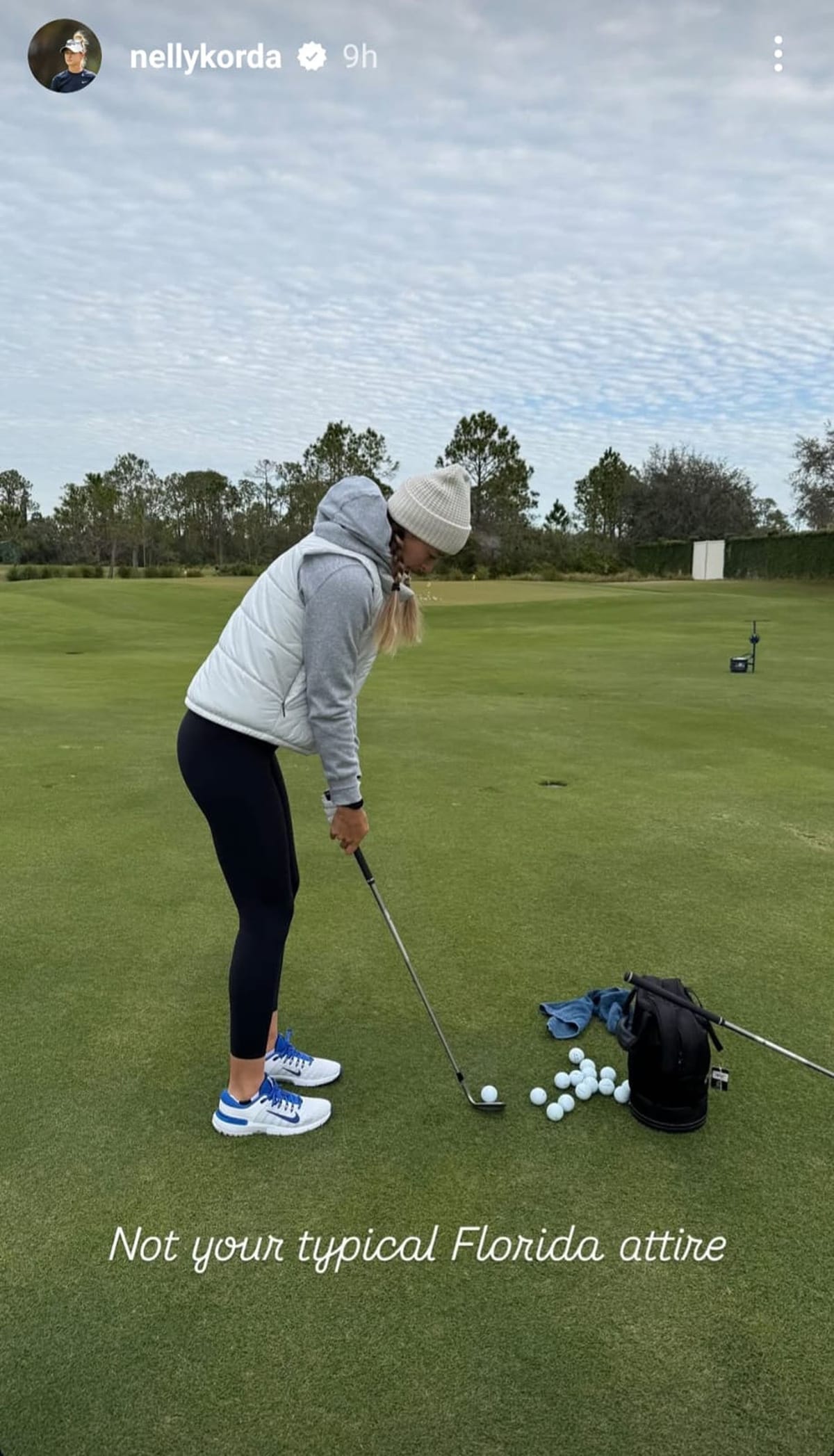 Nelly Korda goes out swinging in ‘not typical Florida outfit’