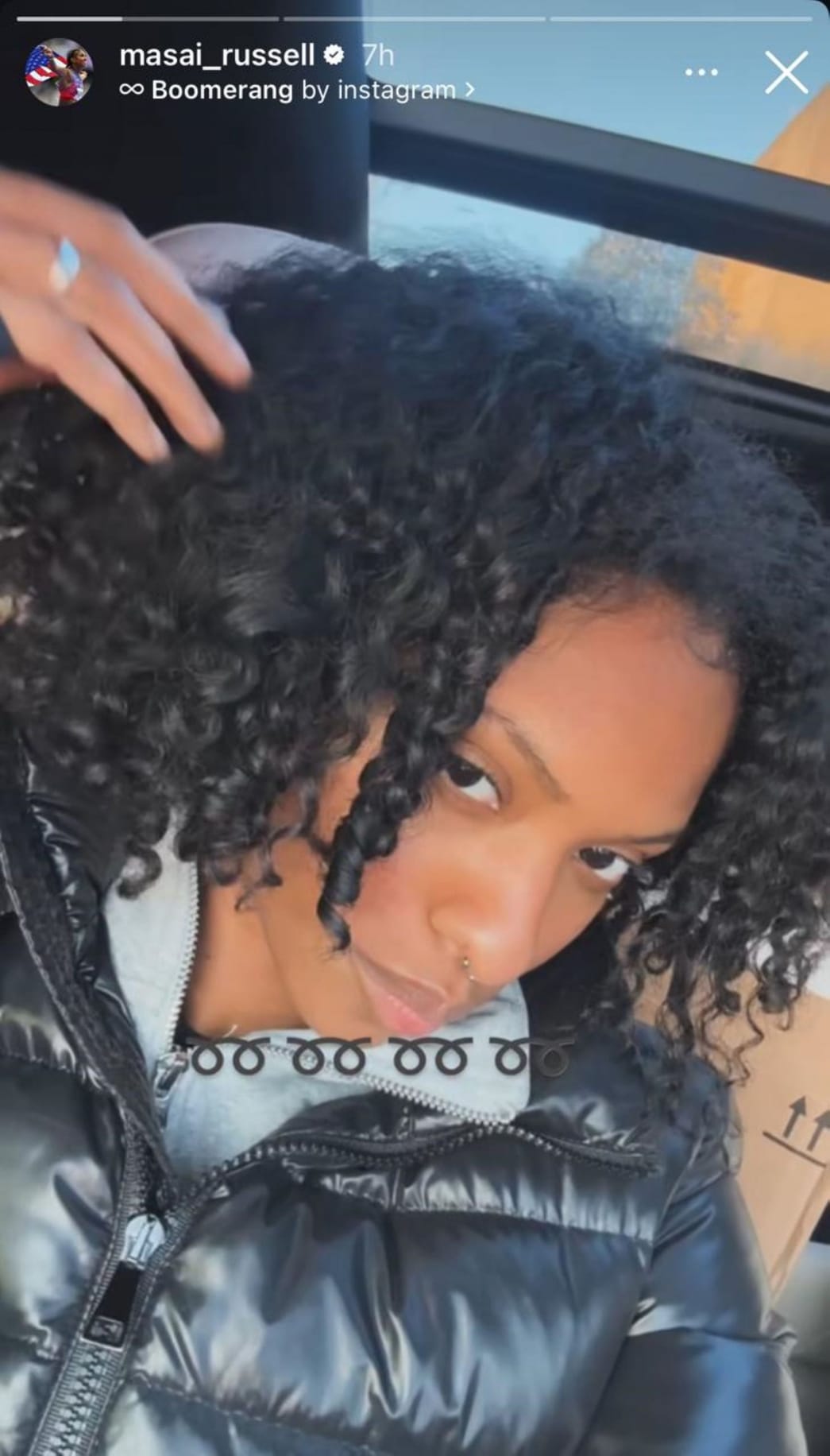 Masai Russell shows off new hairstyle as she gears up for upcoming ...