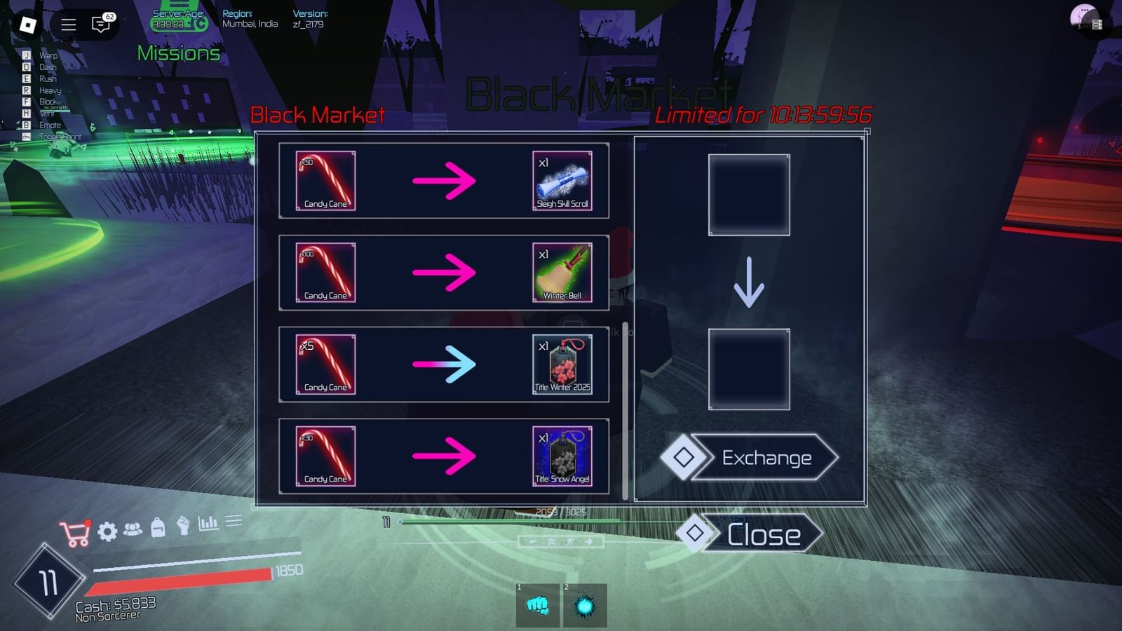 How to get Candy Canes in Jujutsu Infinite