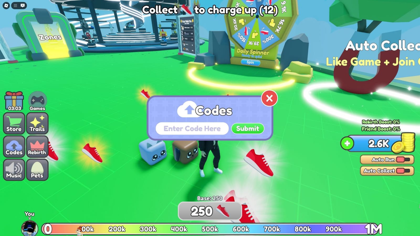 +1 Speed Race codes