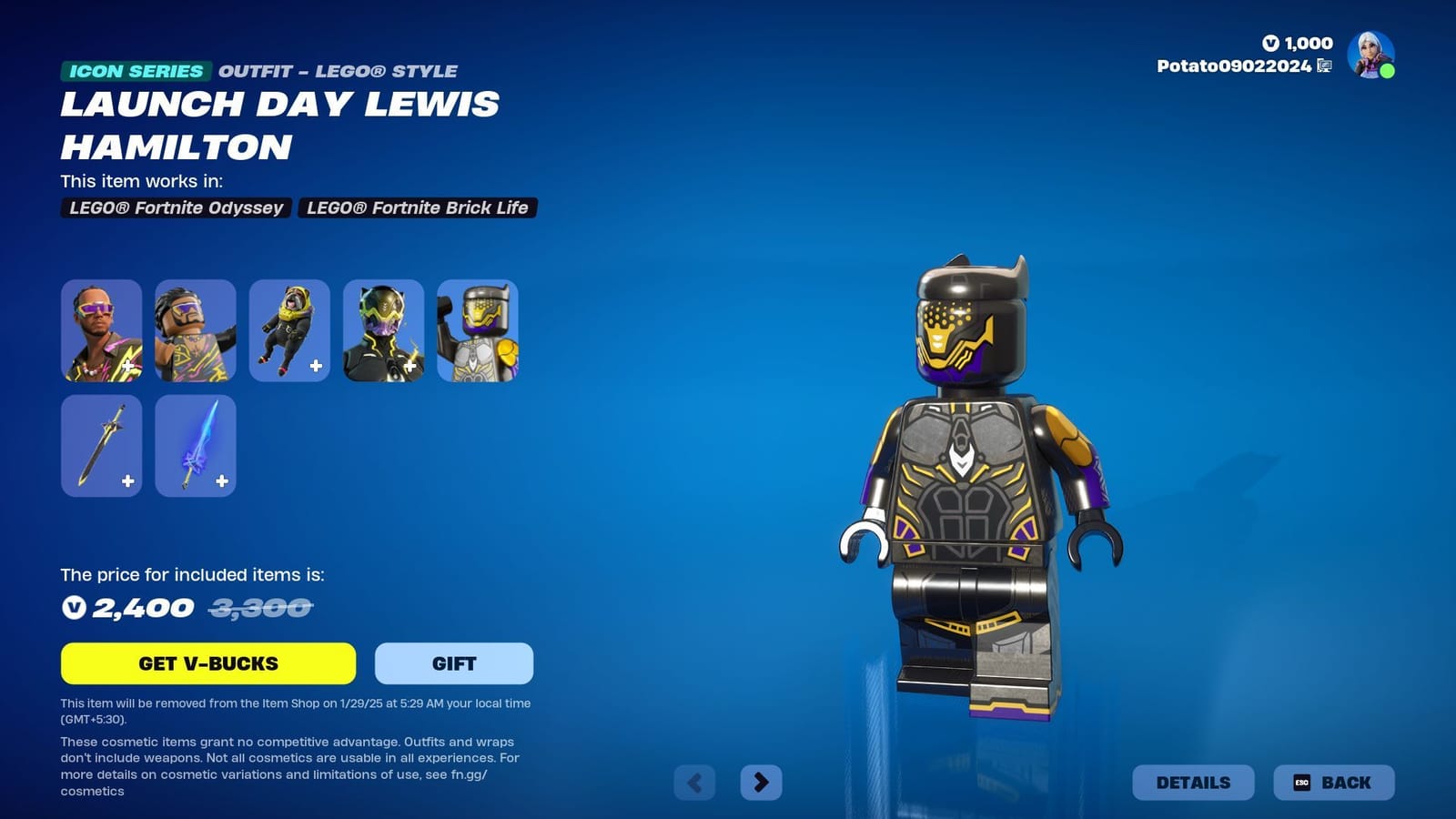 How to get the Lewis Hamilton skin in Fortnite