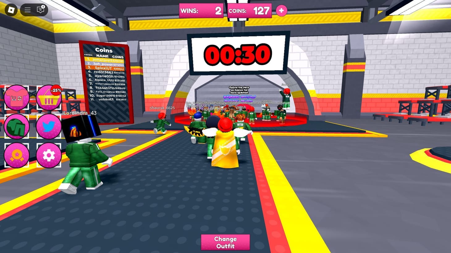 Squid Game X Mingle game mode guide