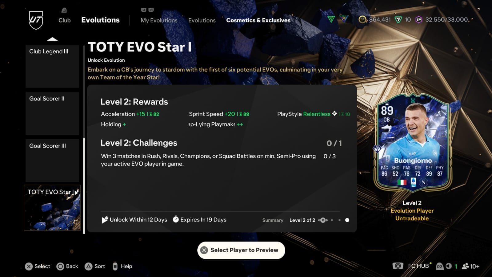 EA FC 25 TOTY EVO Star 1 Evolution: Best players to use, all upgrades, requirements, and more