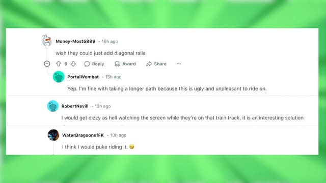 Minecraft player showcases the best way to make diagonal rail tracks