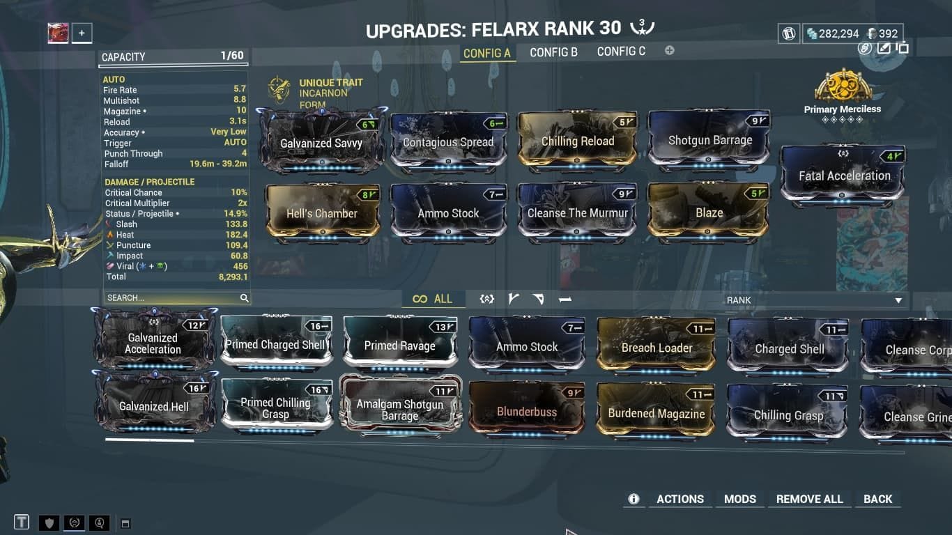 Warframe: How to get Felarx (and its Incarnon Talents)